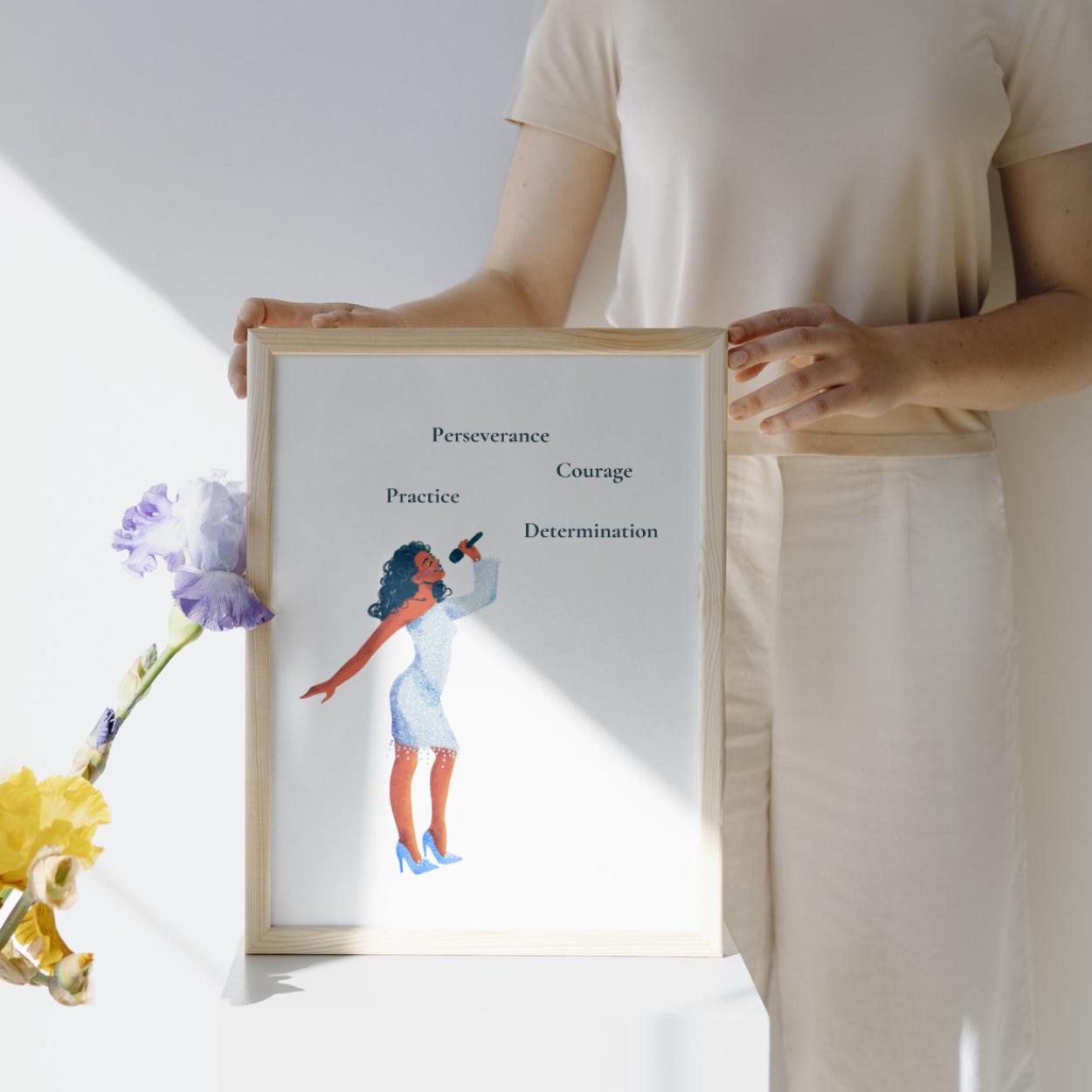 10 Aesthetic Music Growth Mindset Posters Motivate Your Practice Clean ...