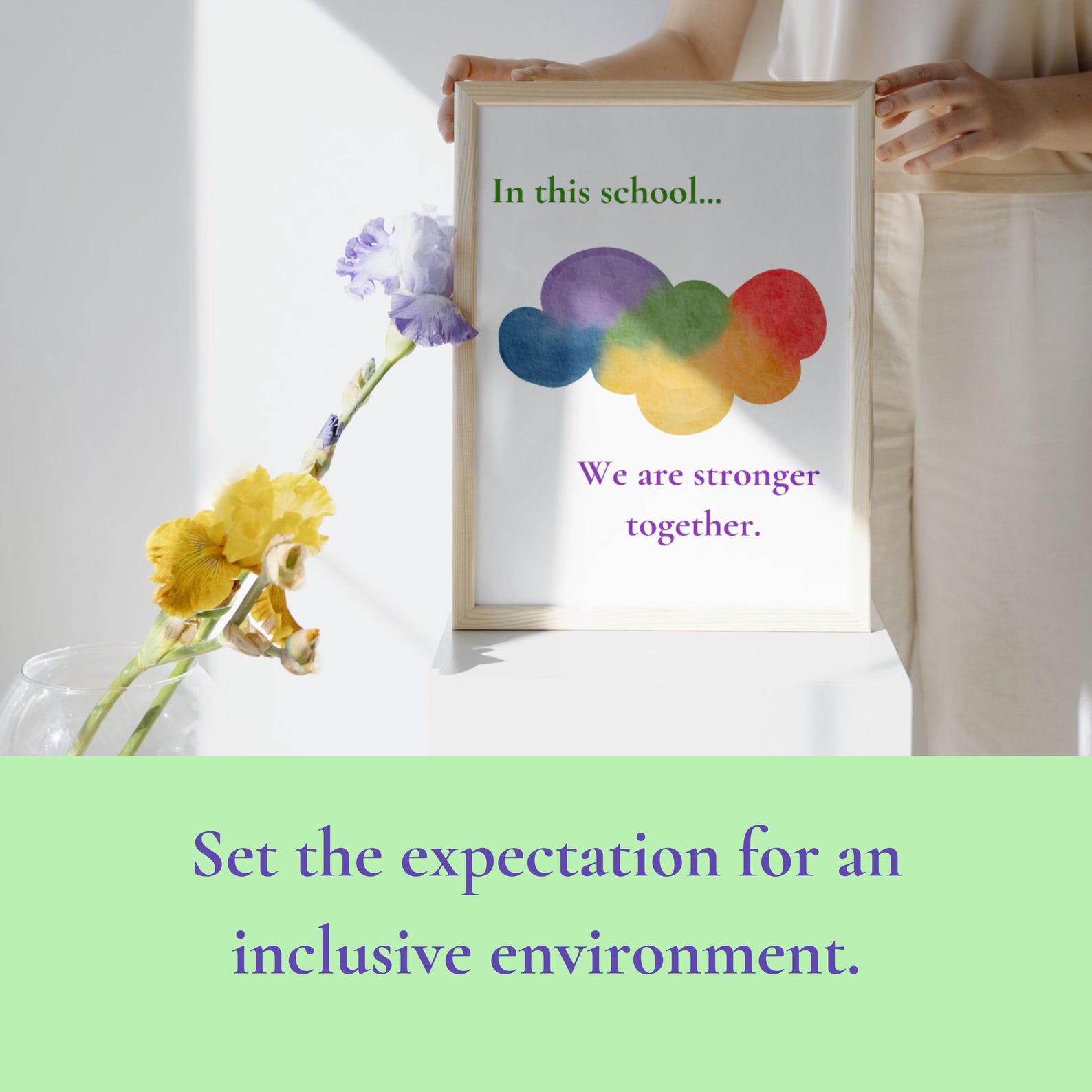 Rainbow Classroom Posters: Diversity and Inclusion Printables (PDF) - Etsy