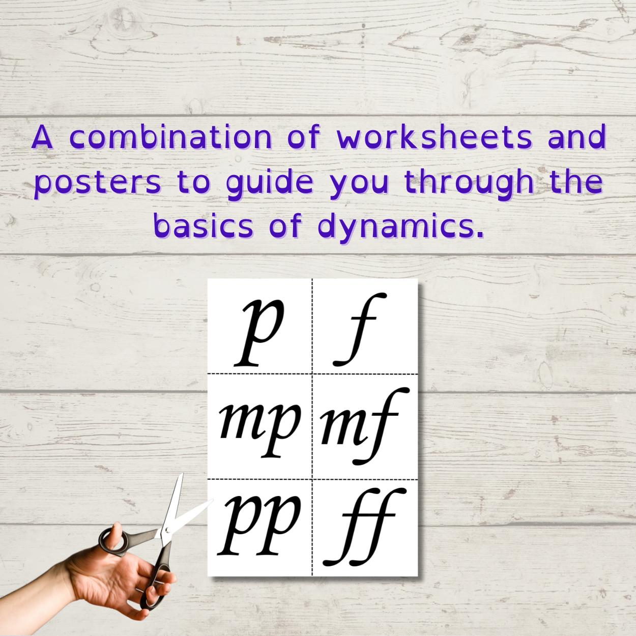 Music Dynamics Posters and Worksheets: Dyslexia Friendly (digital ...