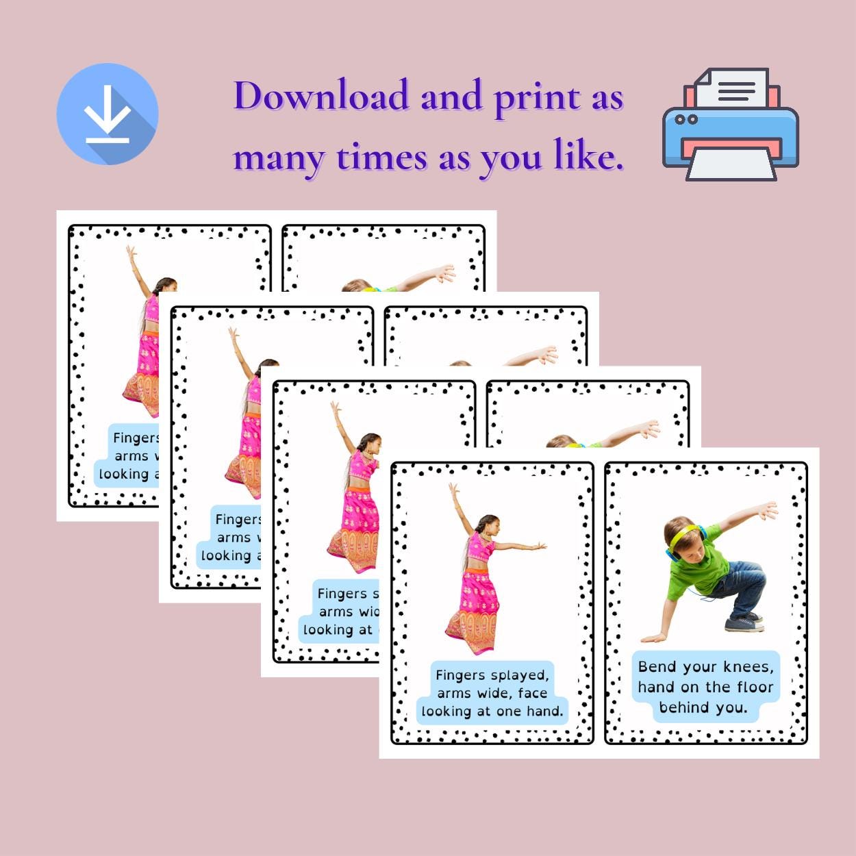 Build A Dance Routine Movement Flashcards Inspire and Scaffold ...