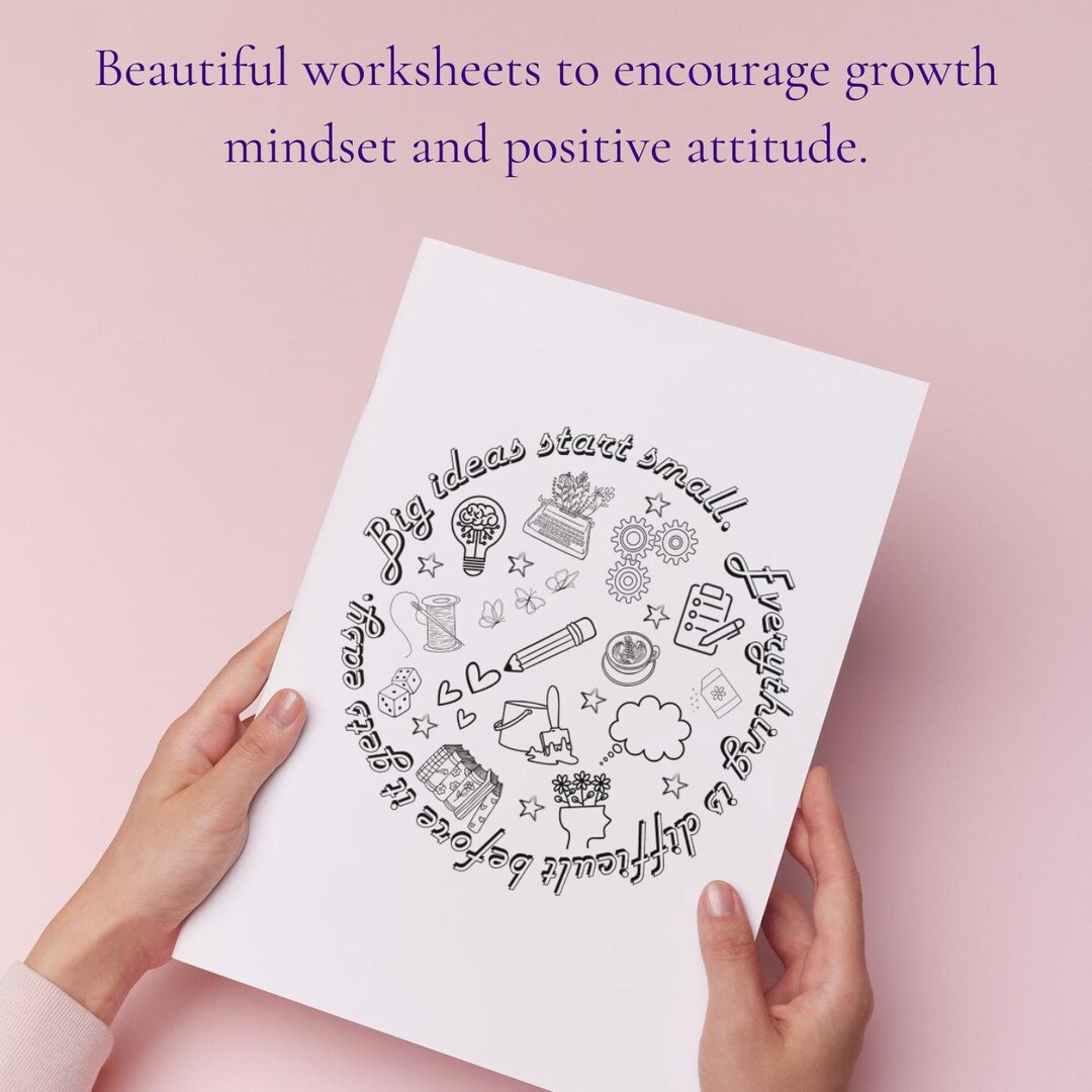 10 Printable Growth Mindset Colouring Sheets Mindfulness Education Calm ...