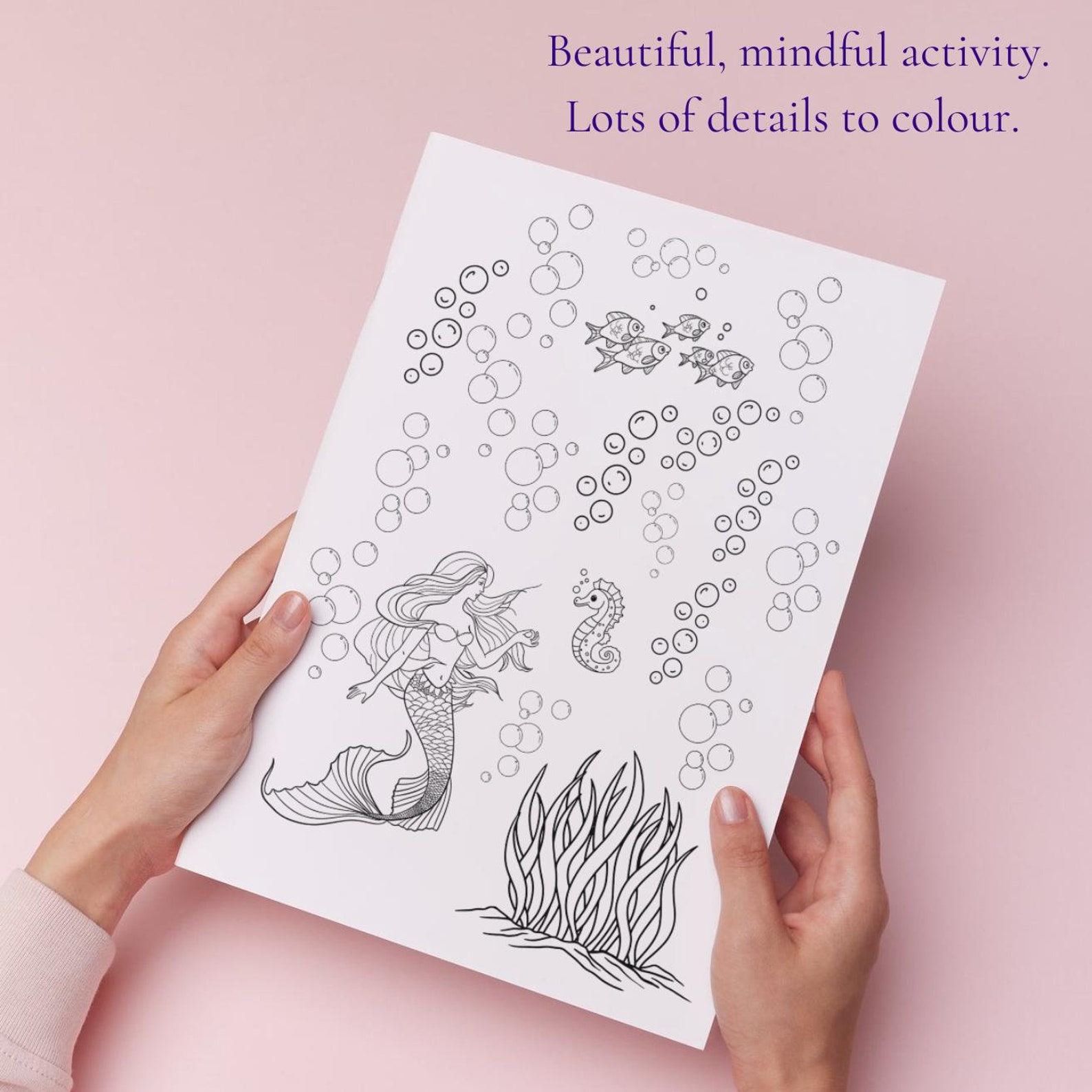 20 Magical Mermaid Colouring Sheets Mindfulness Activity Calm Holiday ...