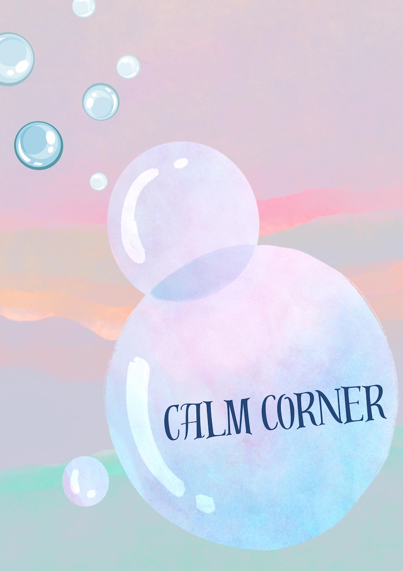 Ocean Themed Calm Corner Sea Aesthetic Printable for Classroom or Home ...