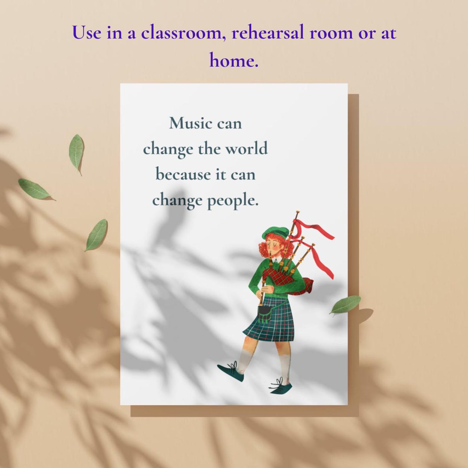 10 Aesthetic Music Growth Mindset Posters Motivate Your Practice Clean ...