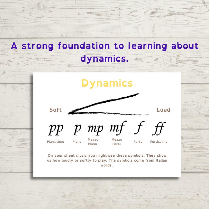 Dynamics Posters and Worksheets Basic Music Theory Fun and Easy ...