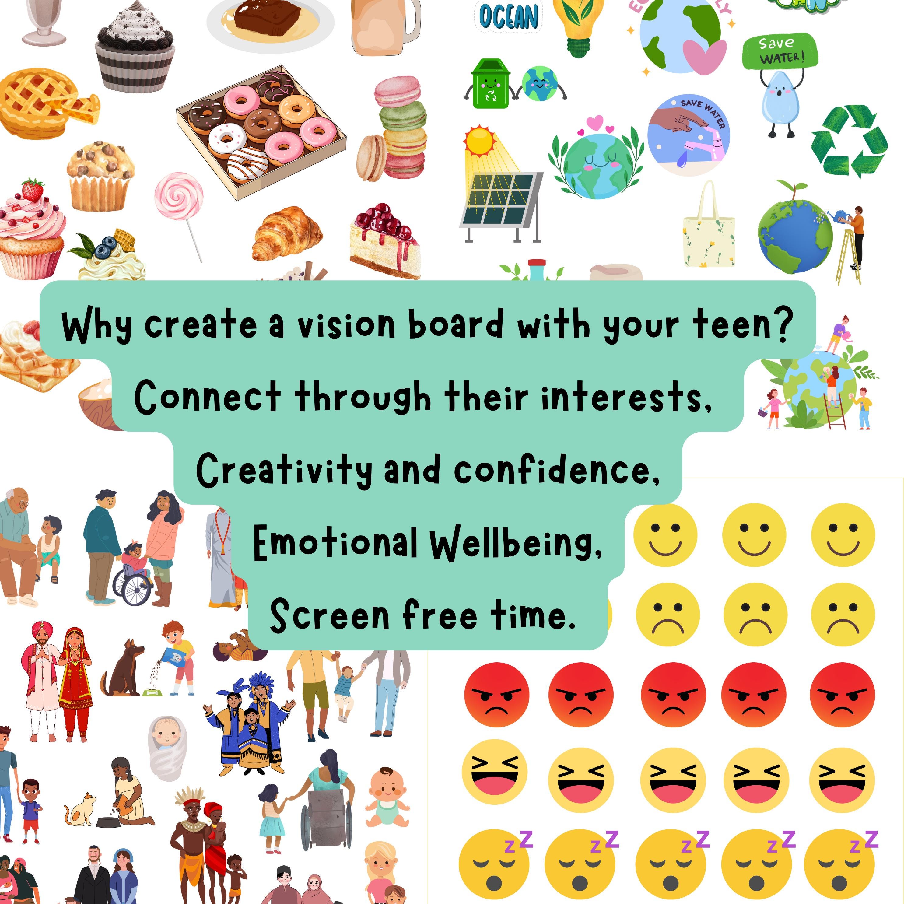 Teen Vision Board Kit: Creative Collage Elements (digital Download) - Etsy
