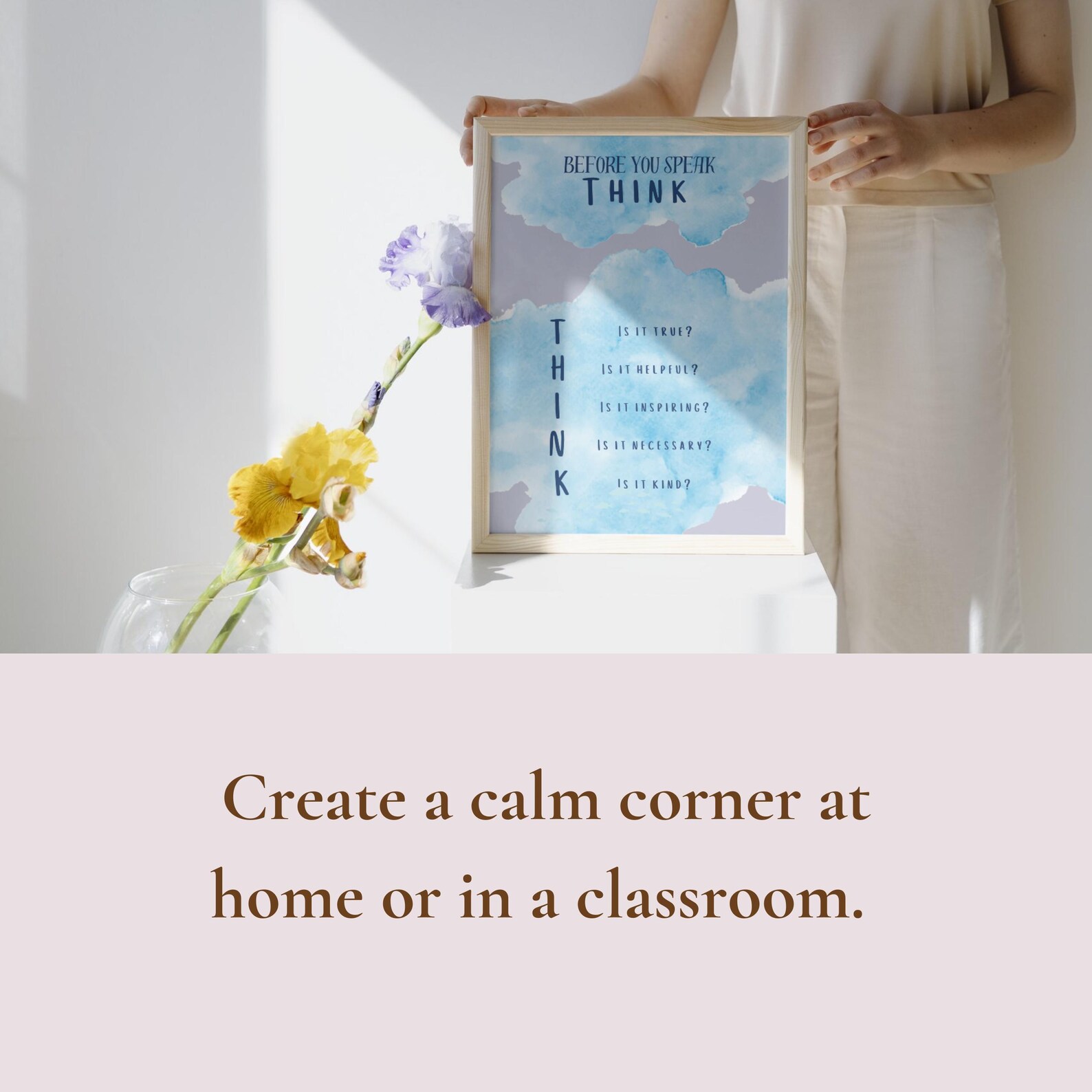 Ocean Themed Calm Corner Sea Aesthetic Printable for Classroom or Home ...