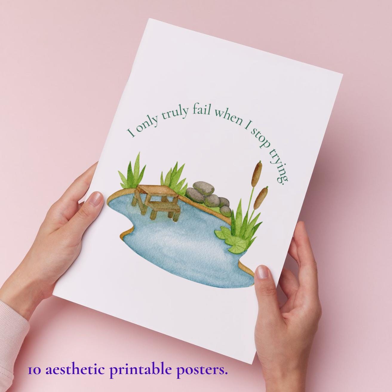 Set of 10 Classic Growth Mindset Posters With a Garden Theme- Printable ...