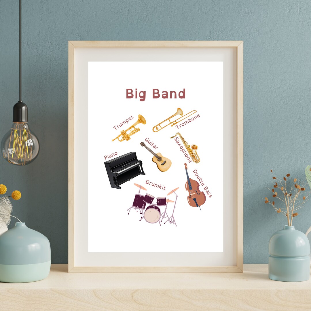 Big Value Bundle of 5 Ensemble Printable Posters Soul Big Band Rock ...