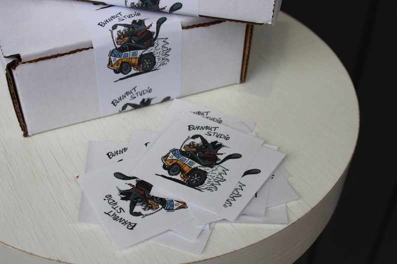 Burnout Studio Stickers (pack of 3) - Etsy