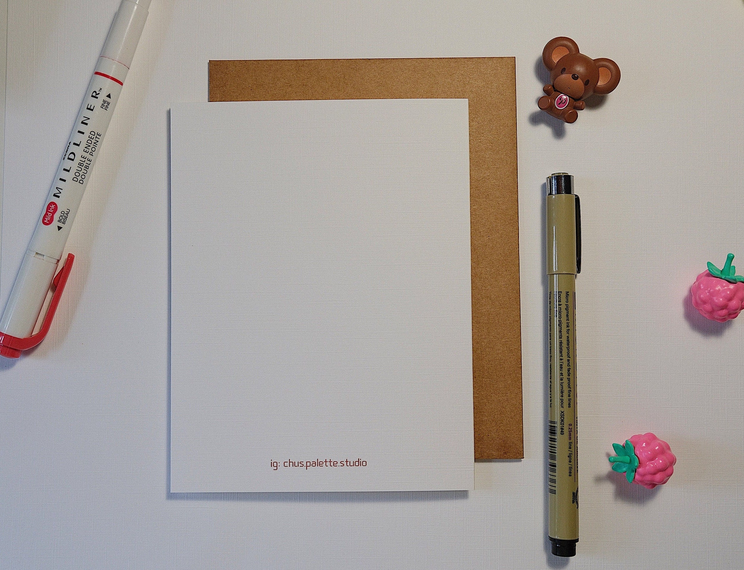 Thank You Card | Thank You Cherry Much | Greeting Card | Linen Greeting ...