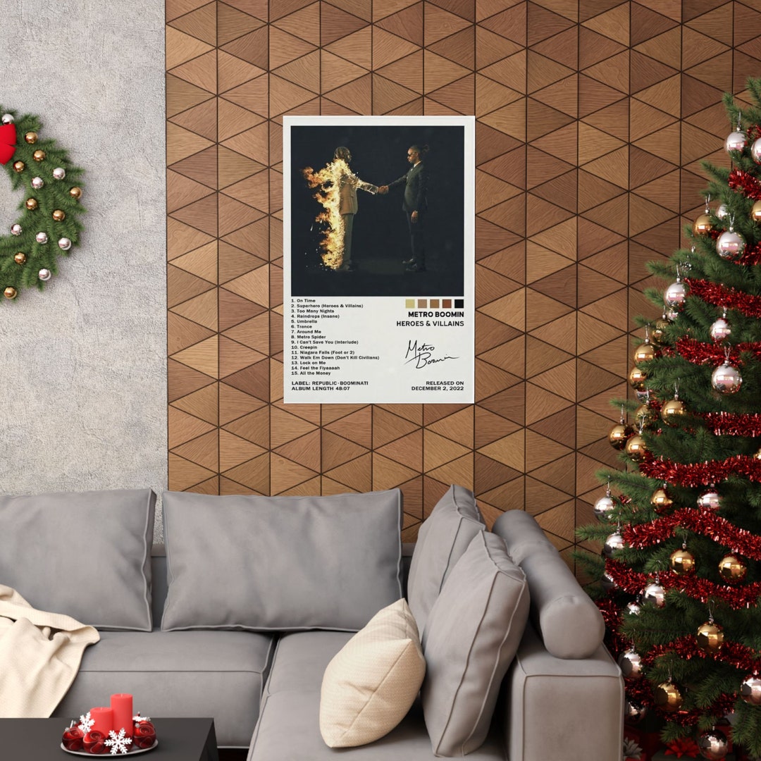 Metro Boomin Poster Print Wall Art Matte Vertical Posters, Album Cover ...