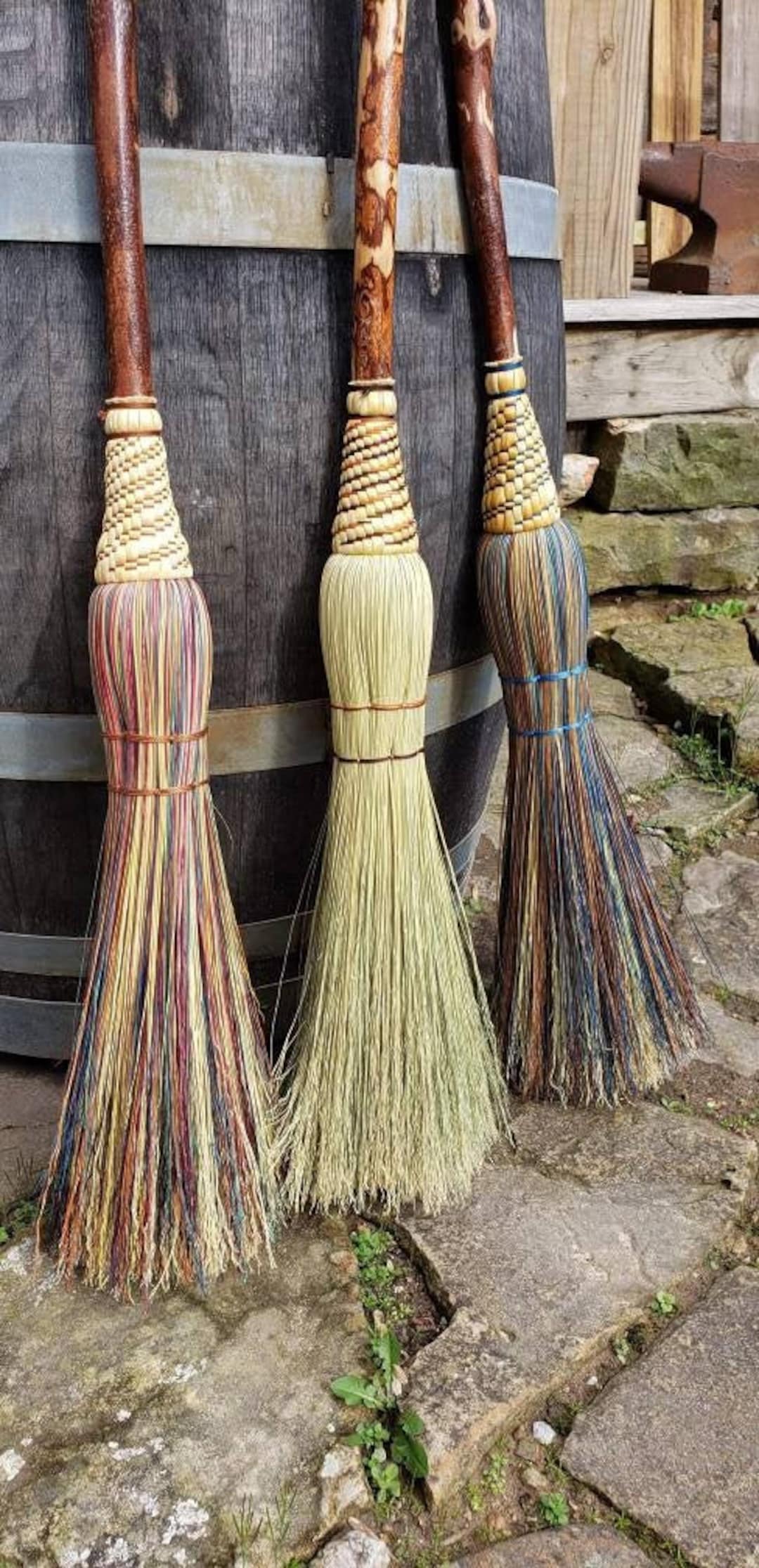Lodge Broom, Besom, Havencroft Hand-tied Natural Hardwood Handle Broom ...