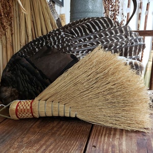 Hand-dyed Hawk Tail Whisk Broom, Natural Broomcorn, Havencroft Farm - Etsy