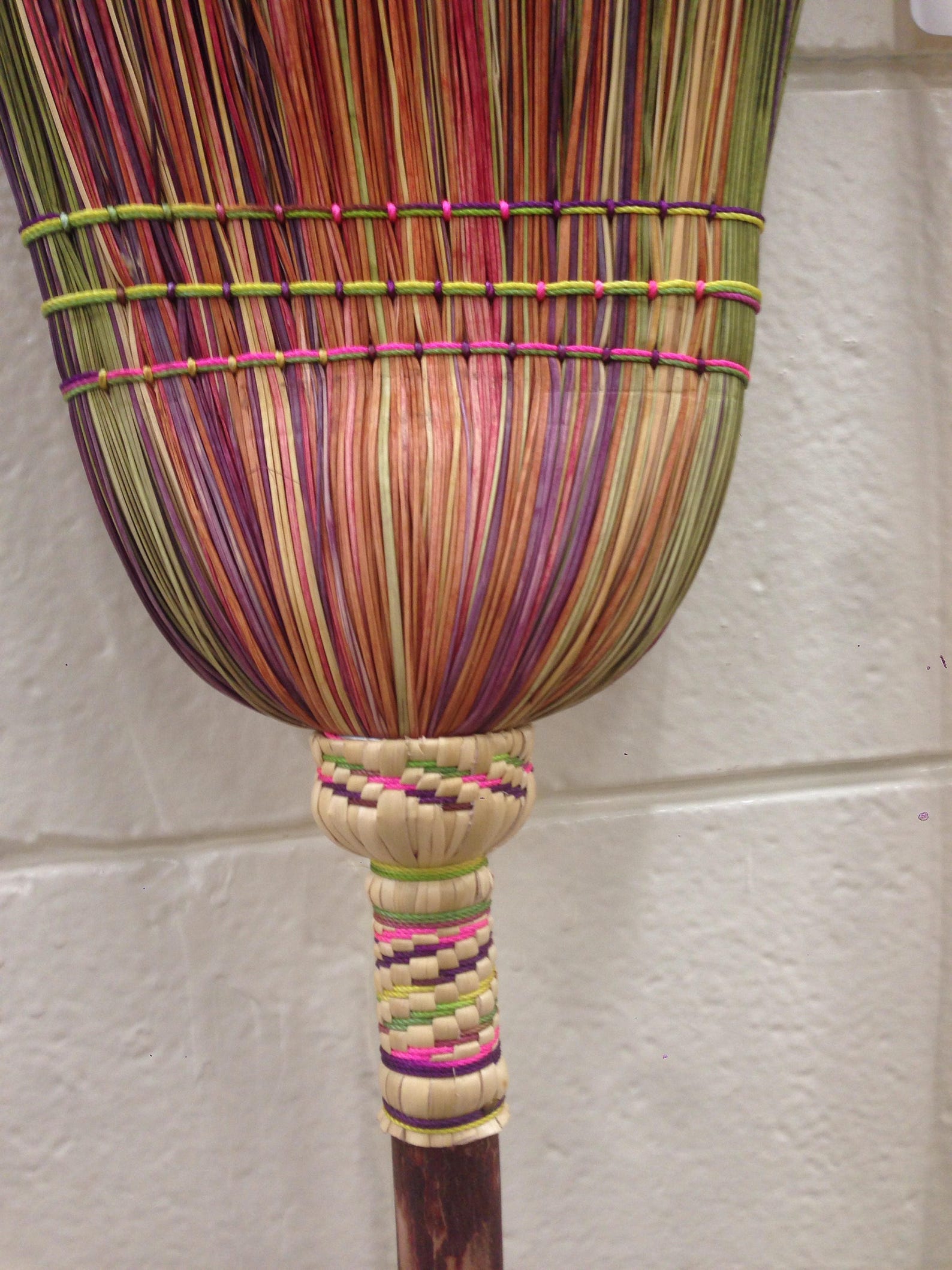 Kitchen Broom, Hand Tied Out of Hand Dyed Broomcorn on Sustainably ...