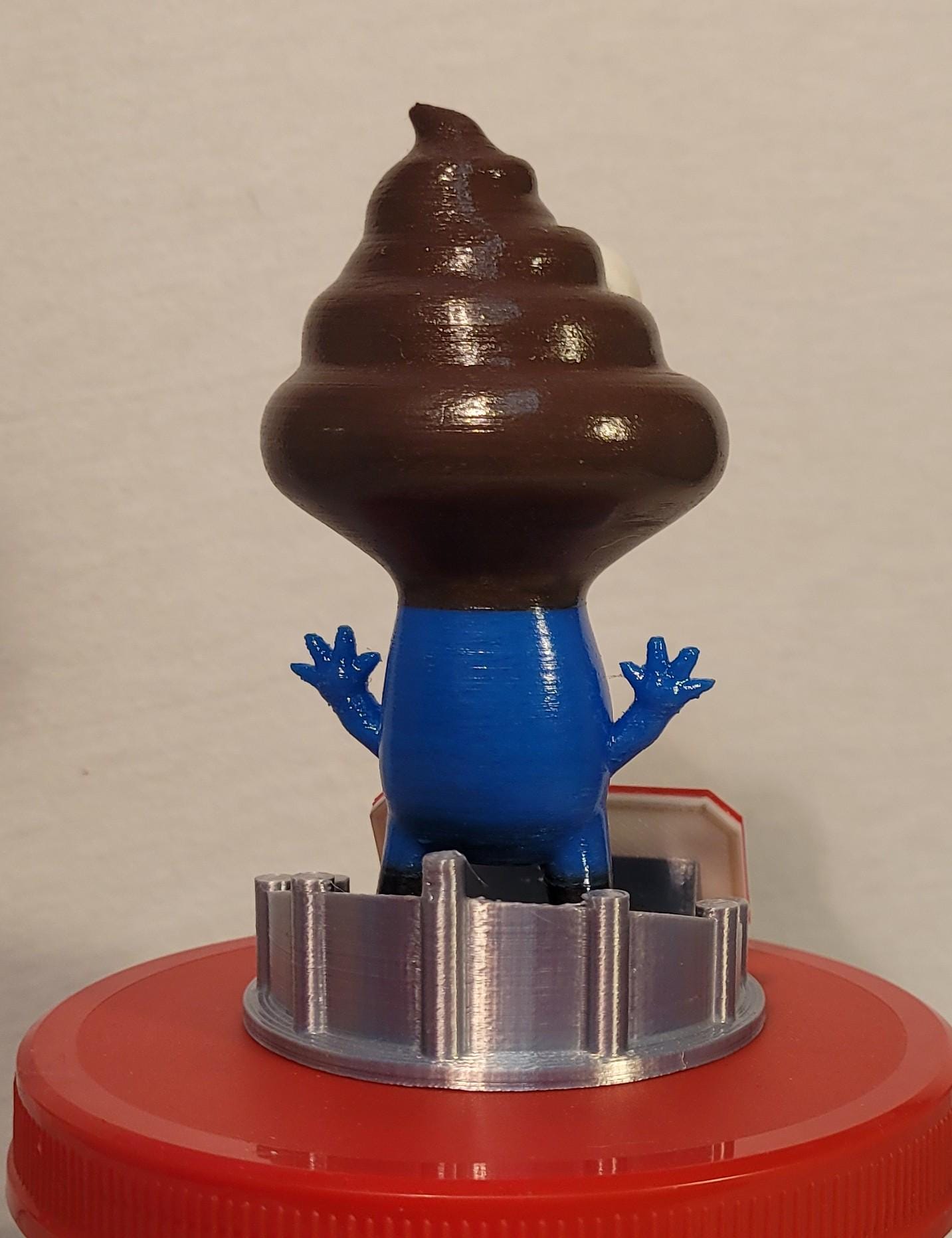 Timmy Turd Poop-head Emoji Figurine 3D Printed Hand Painted Custom ...