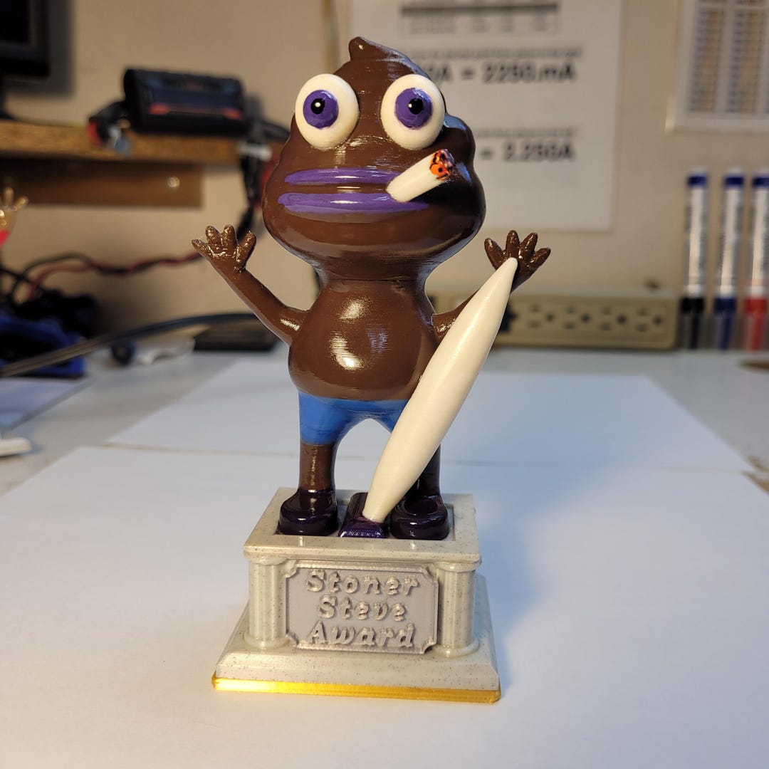 Stoner Steve Award Poop-head Figurine Added to Our Edition of Custom ...