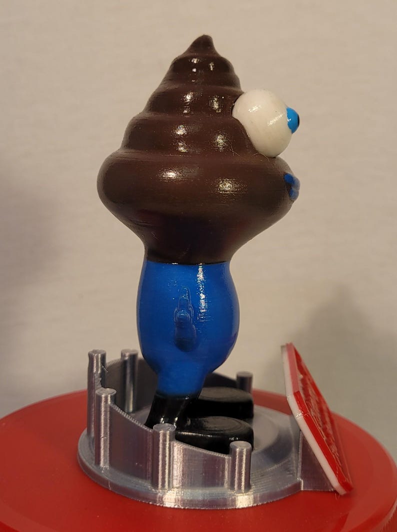 Timmy Turd Poop-head Emoji Figurine 3D Printed Hand Painted Custom ...