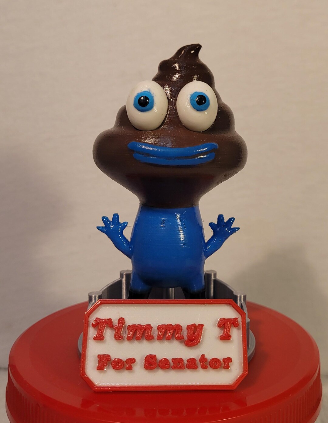 Timmy Turd Poop-head Emoji Figurine 3D Printed Hand Painted Custom ...