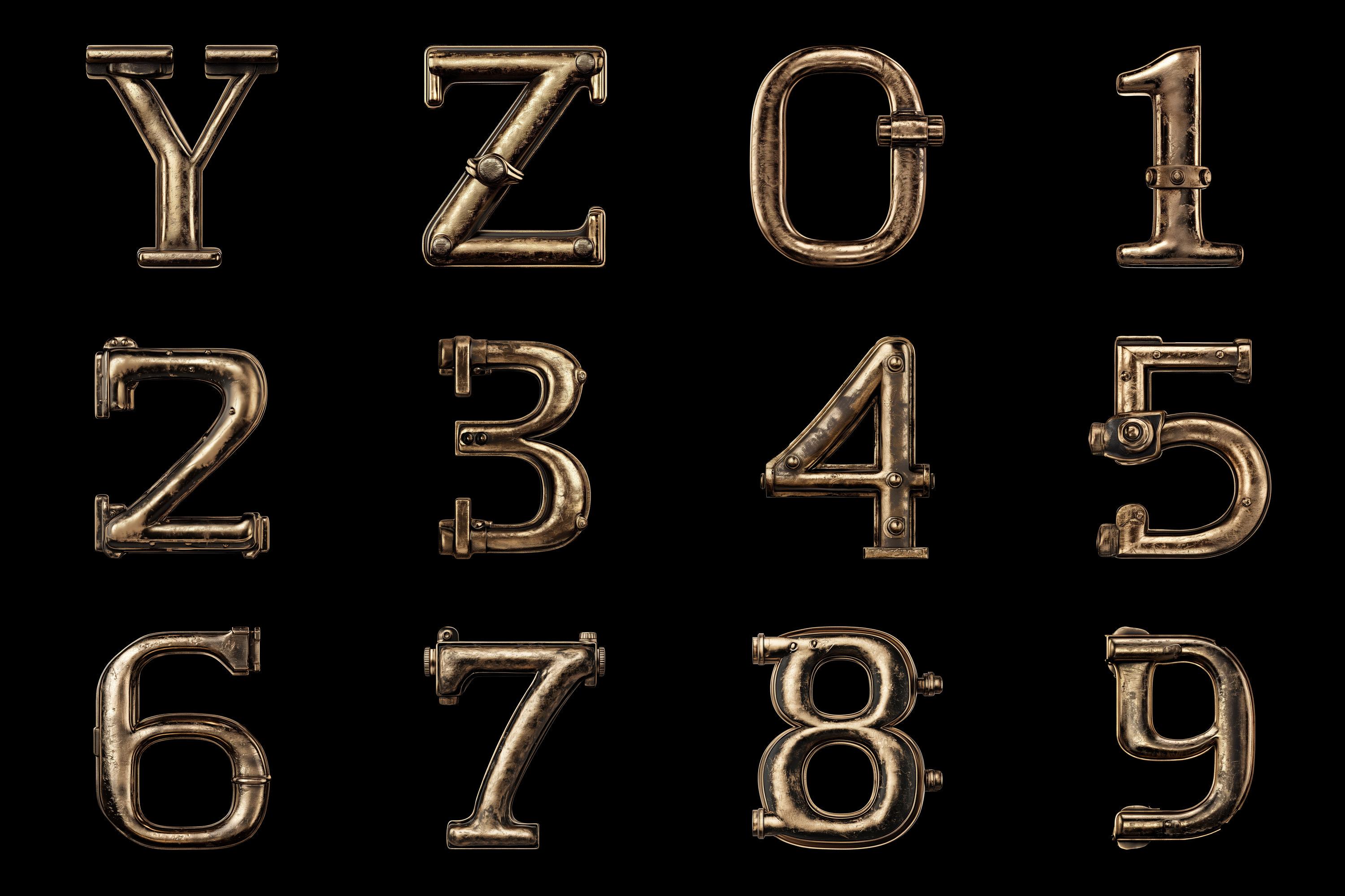 Dune Movie Inspired Font – 36 Letters & Numbers, Transparent PNG ...