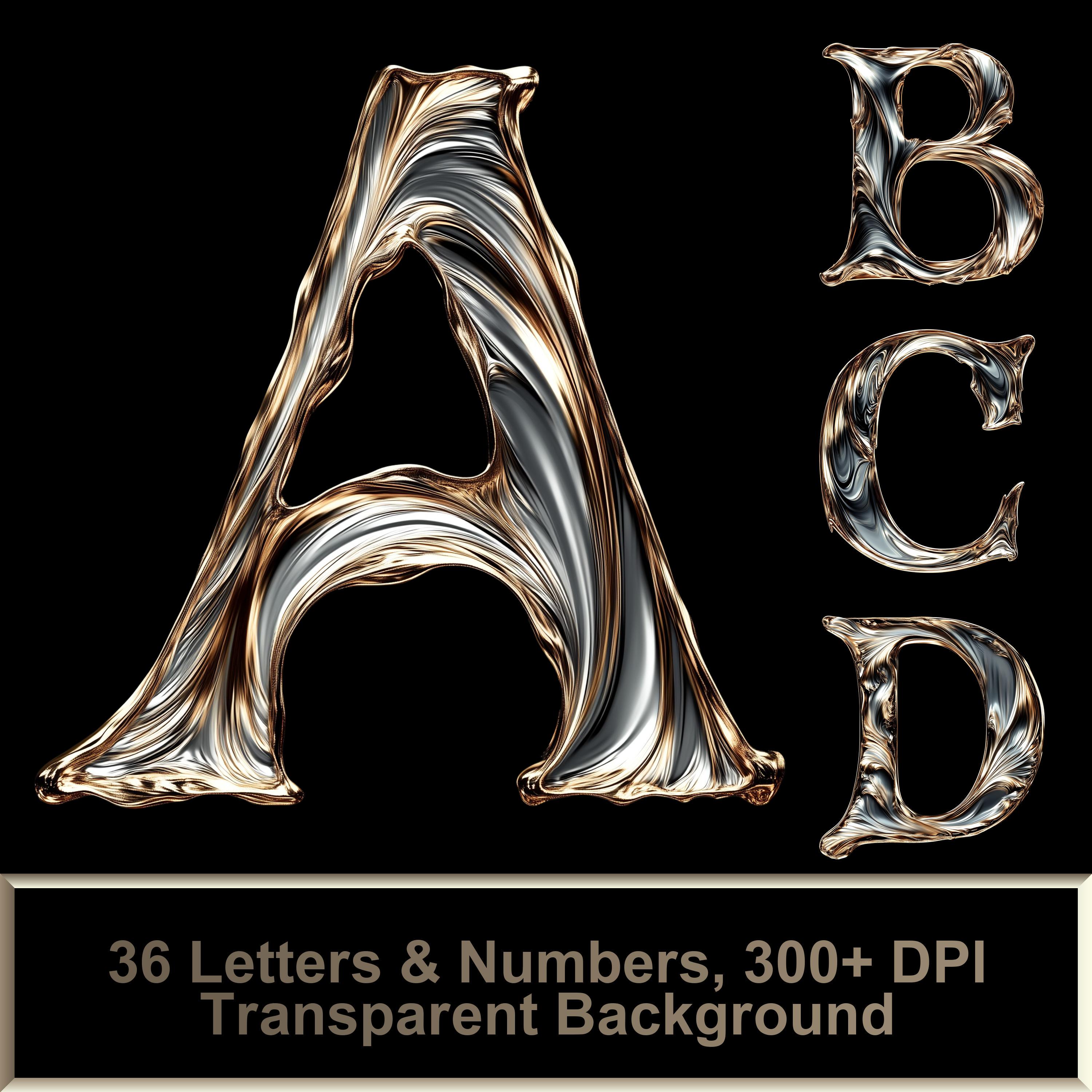 Swirling Marble Alphabet PNG – 36 Letters & Numbers | High-res ...