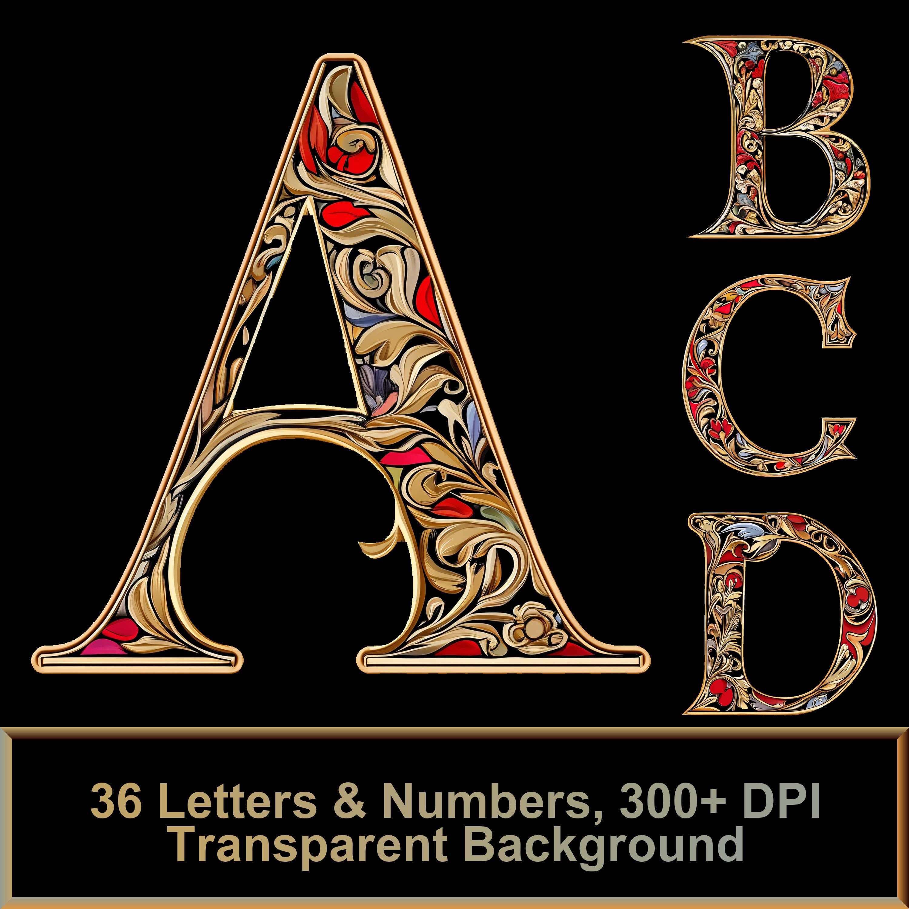 Byzantine Alphabet PNG – 36 Letters & Numbers | High-res, Transparent ...