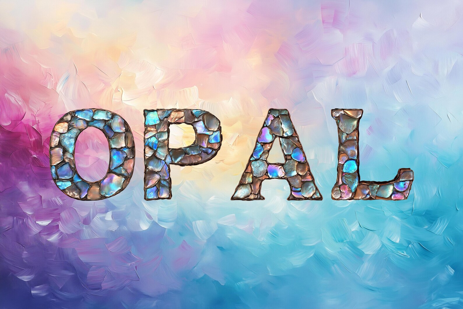 Artistic Opal Alphabet PNG – 36 Letters & Numbers | High-res ...