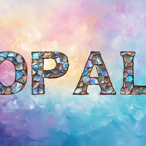 Artistic Opal Alphabet PNG – 36 Letters & Numbers | High-res ...