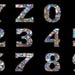 Artistic Opal Alphabet PNG – 36 Letters & Numbers | High-res ...