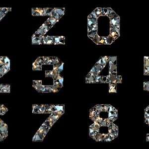 Diamond Light Alphabet PNG – 36 Letters & Numbers | High-res ...