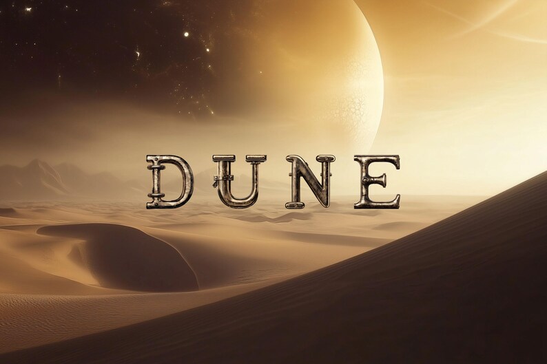 Dune Movie Inspired Font – 36 Letters & Numbers, Transparent PNG ...