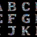 Artistic Opal Alphabet PNG – 36 Letters & Numbers | High-res ...