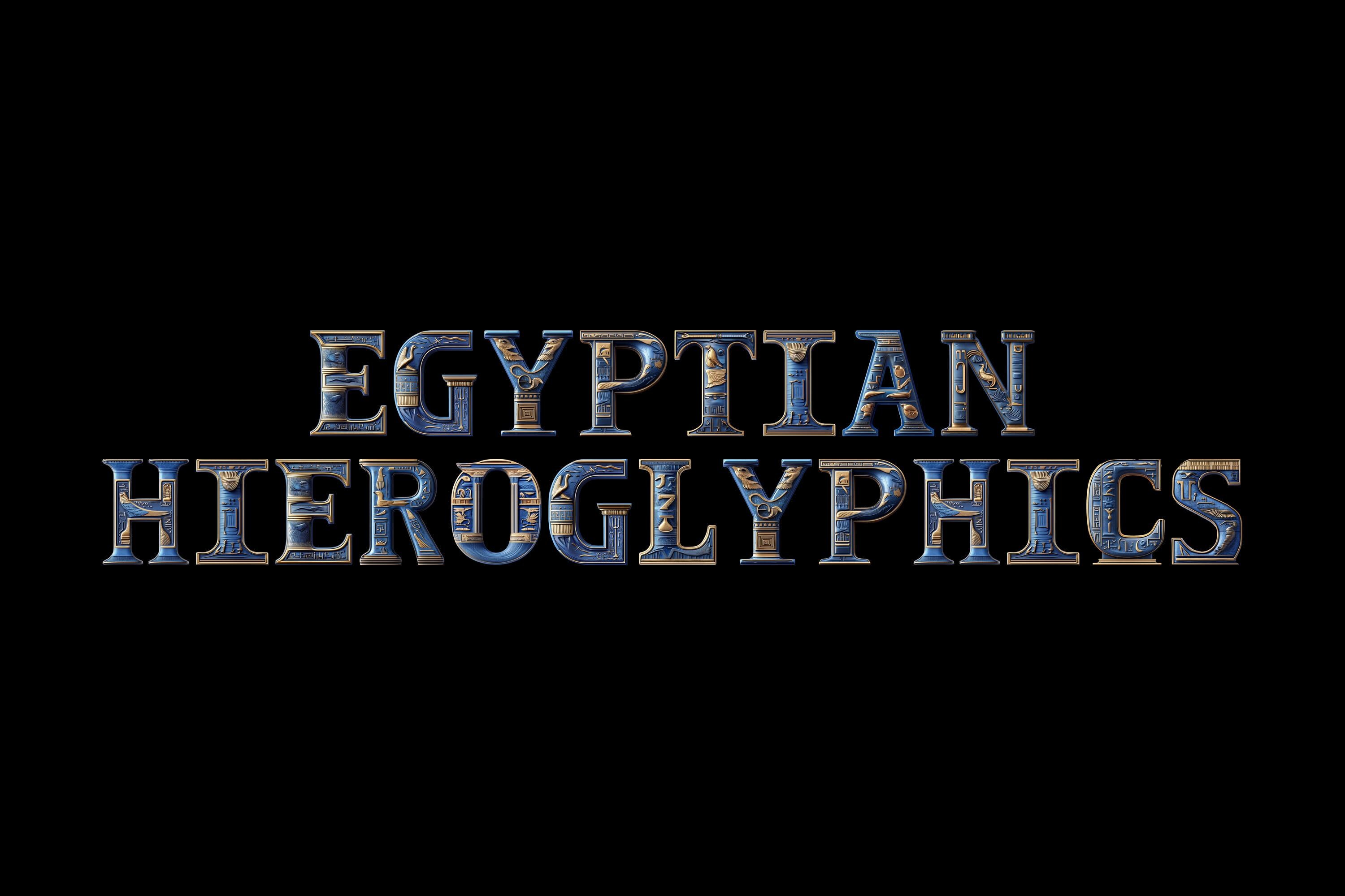 Egyptian Hieroglyphics Alphabet PNG – Luxury Font, Ancient Letters ...