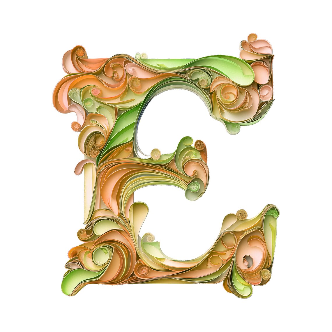 Elven Forest Alphabet PNG – 36 Letters & Numbers | High-res ...