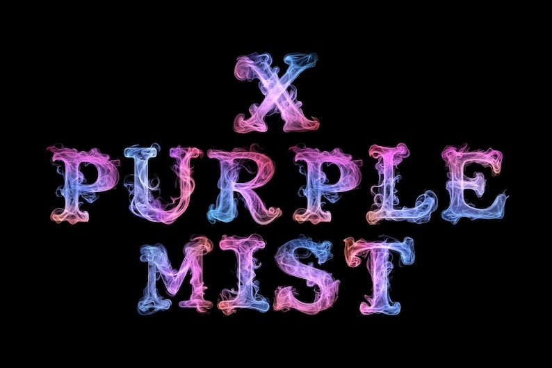 Purple Mist Alphabet PNG – 36 Letters & Numbers | High-res, Transparent ...