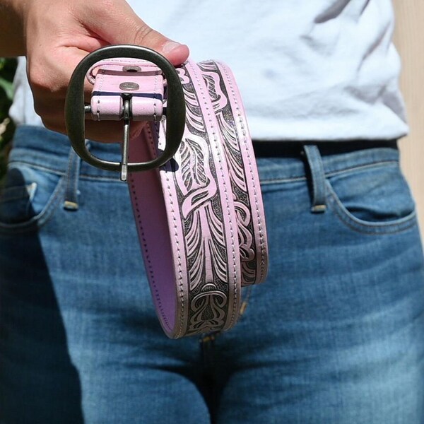 Pink Belt - Etsy
