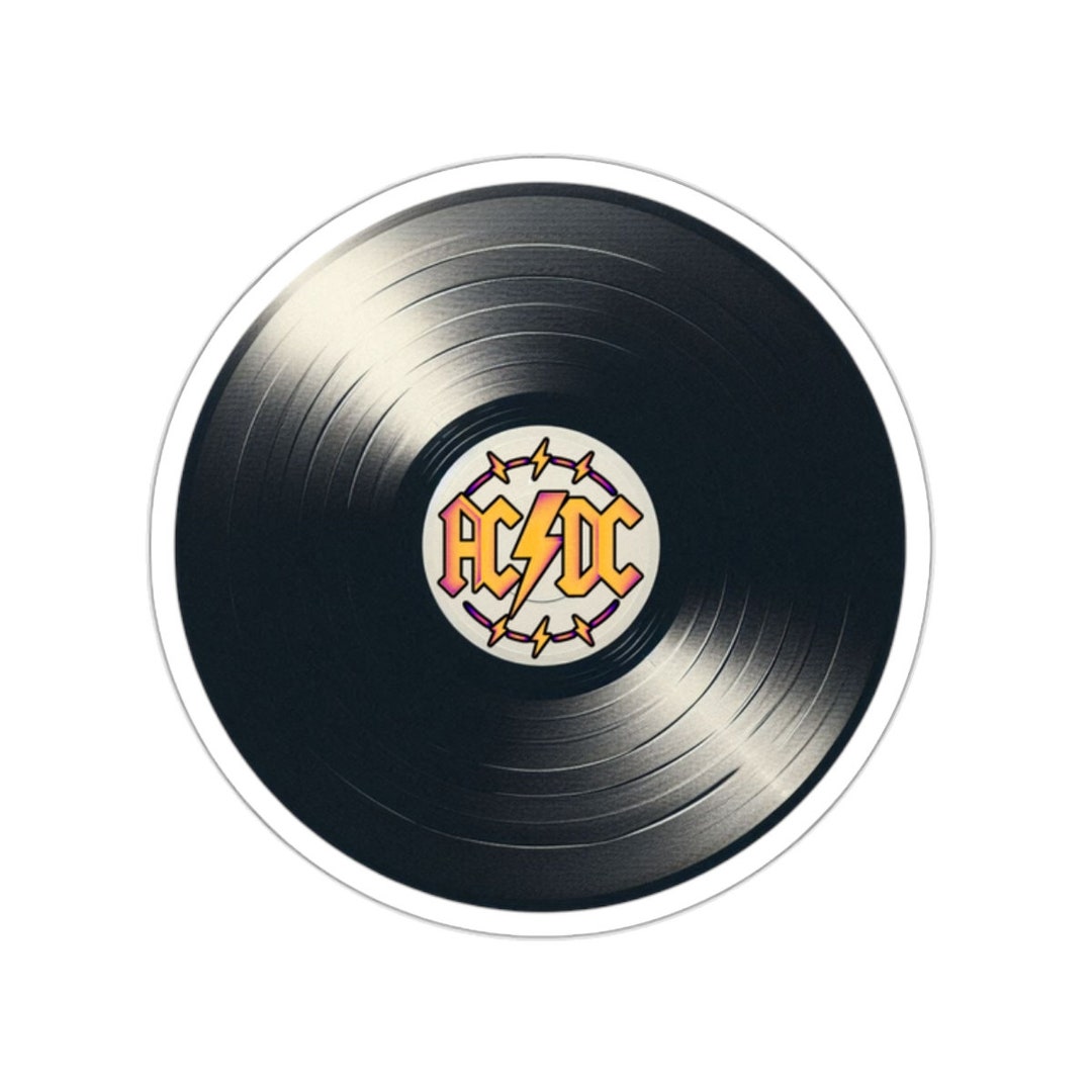 AC/DC Sticker Band Sticker Musical Artist Sticker Record Sticker Vinyl ...