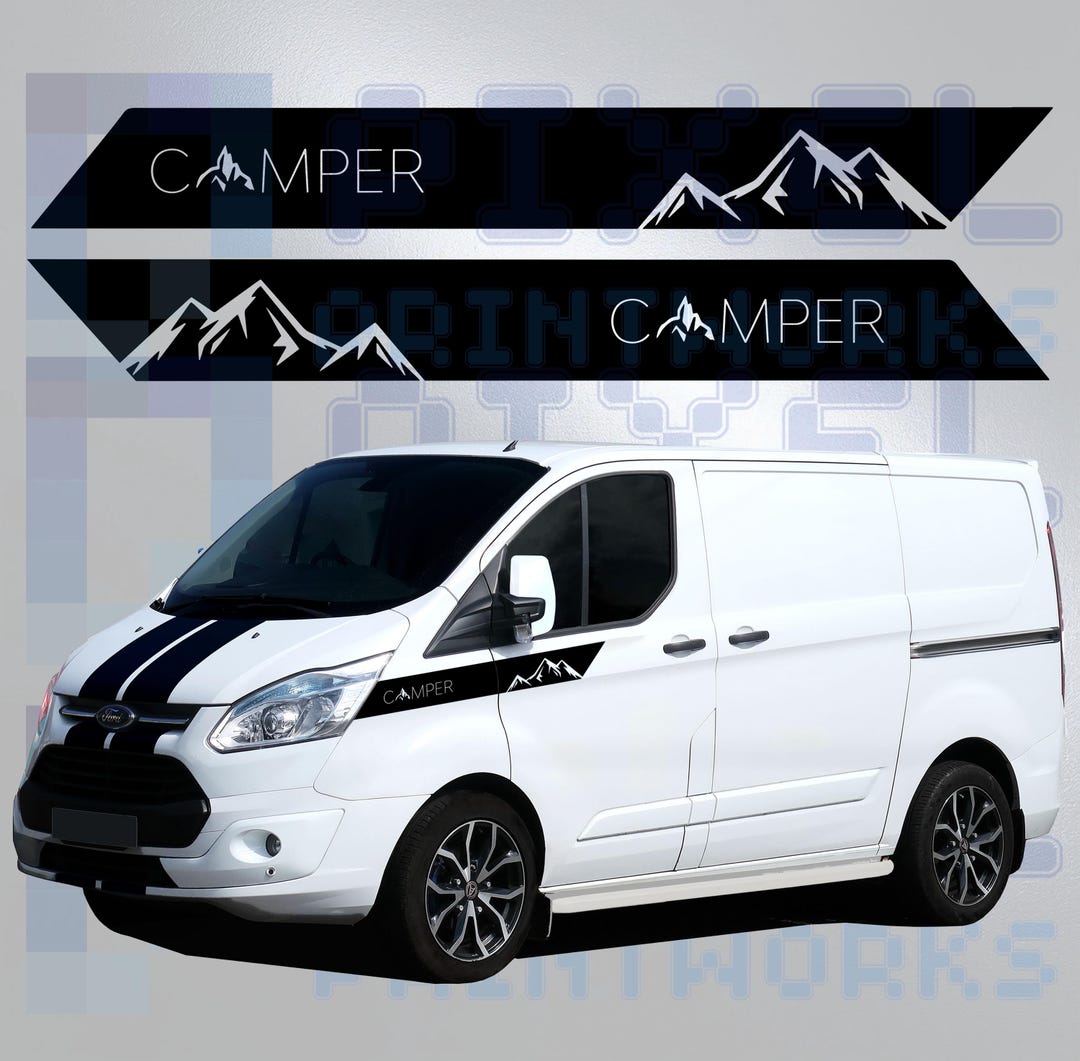 Camper Front Panel Stripe for Ford Transit Custom MK8 Vinyl Decal by ...