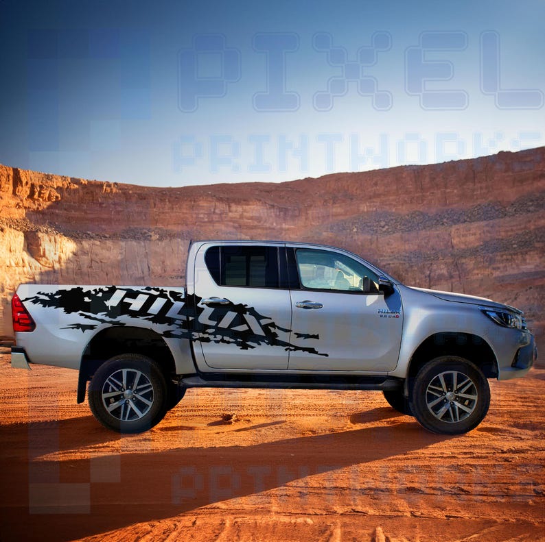 Toyota Hilux Bold Decal Kit (2015–2023) by Pixel Printworks - Etsy