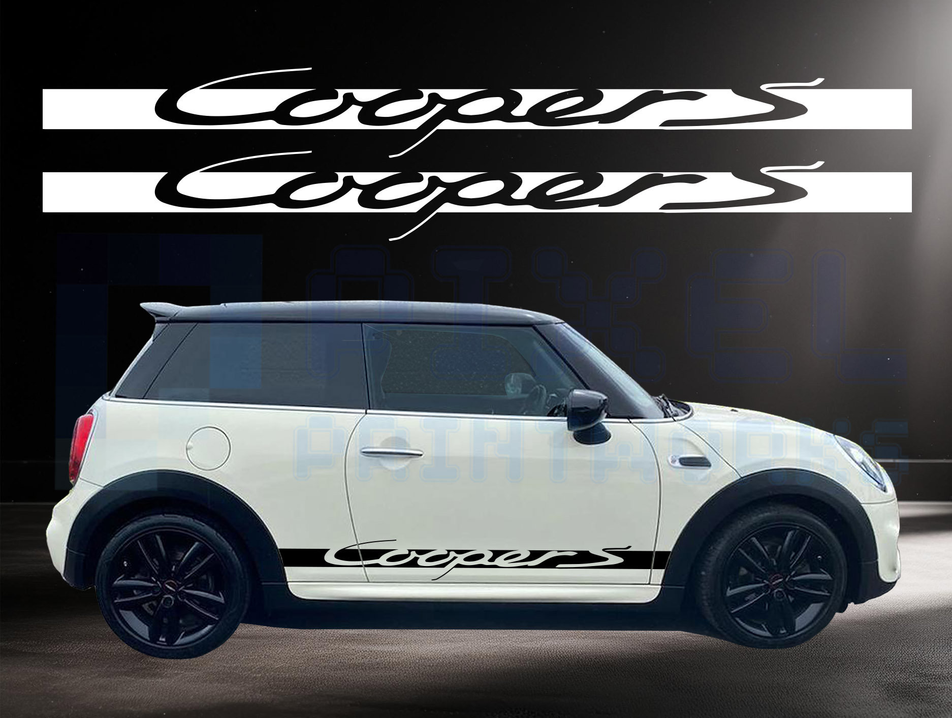 Mini Cooper S XL Side Stripe Decals - Vinyl Graphics Kit (2006-2023 ...