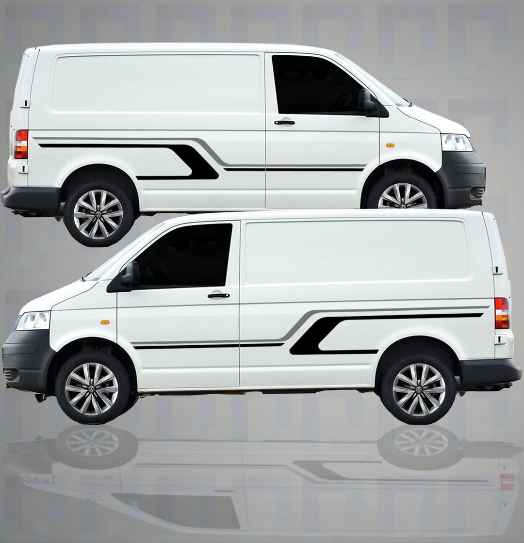 Campervan Vinyl Graphics Kit - Bold Stripe Decals for Transit ...