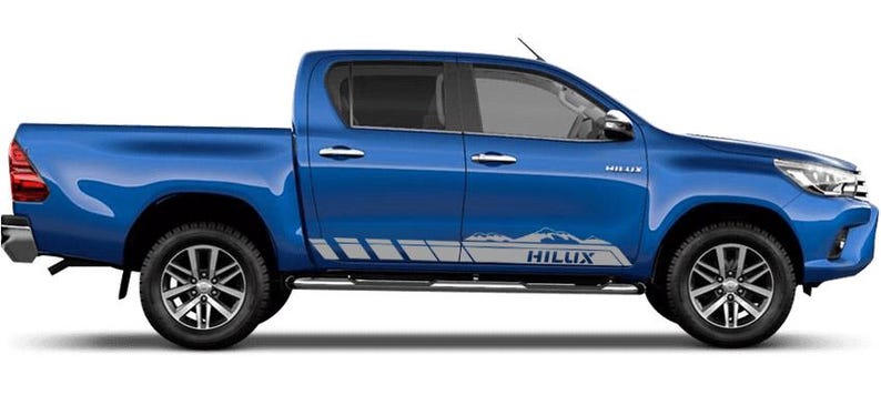 Toyota Hilux Mountain Stripe Decals – Rugged Side Vinyl Kit (2015–2023 ...