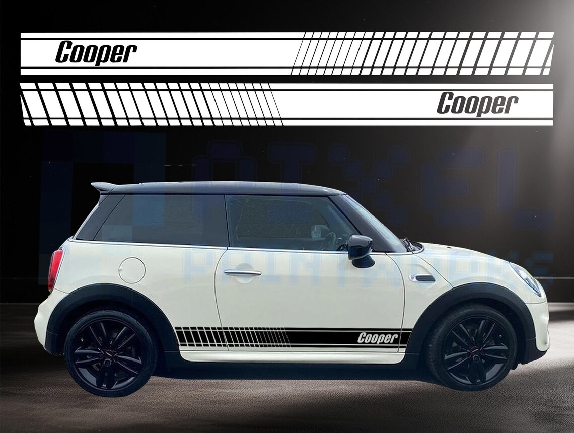 Pixel Printworks | Side Stripe | Vinyl Decal | Suitable for Mini Cooper ...