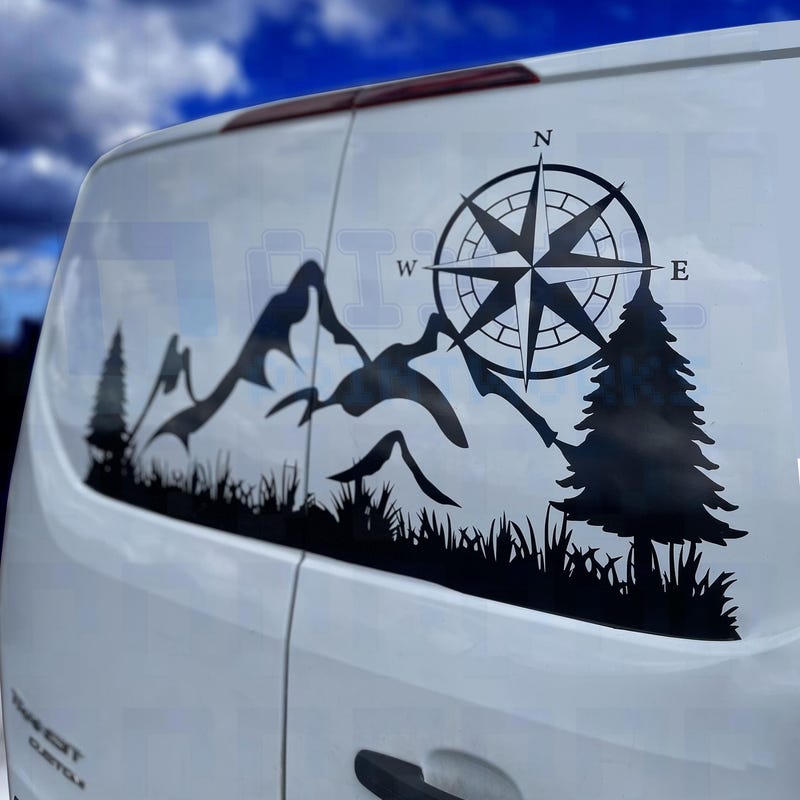 Campervan Compass Decals - Etsy