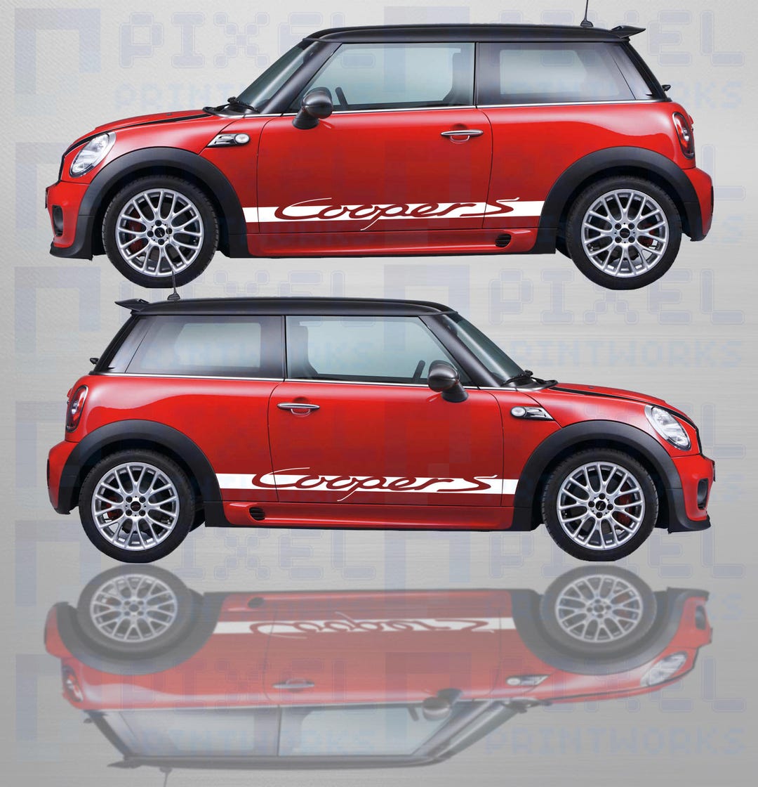 Mini Cooper S XL Side Stripe Decals - Vinyl Graphics Kit (2006-2023 ...