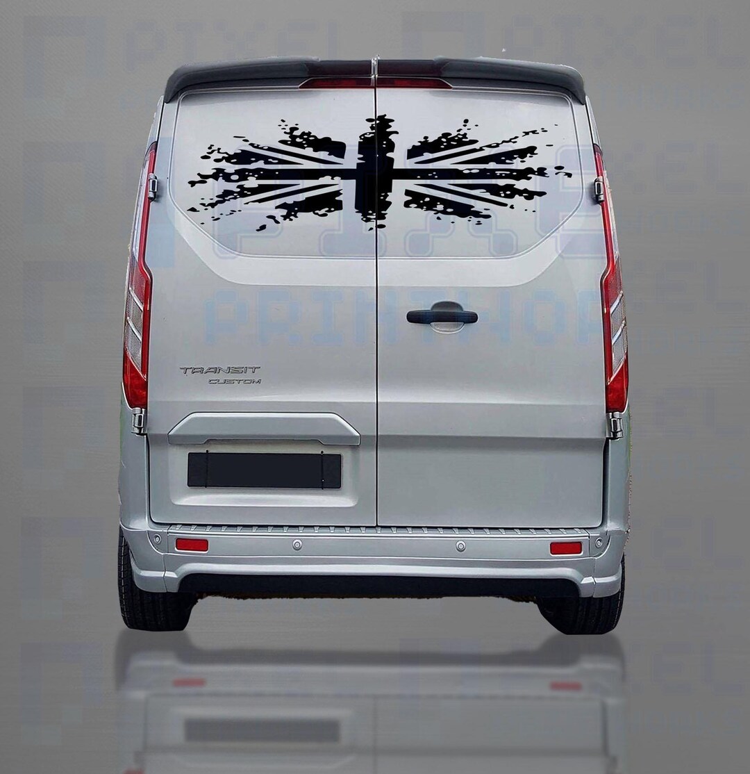 Union Jack Rear Door Vinyl – for Ford Transit & Other Vans by Pixel ...