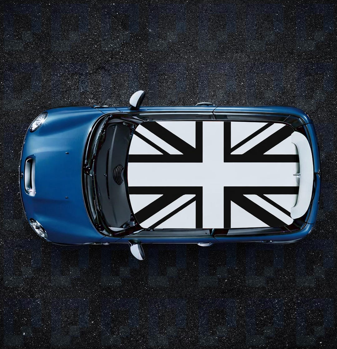 Mini Cooper Union Jack Roof Decal – Vinyl Graphics Kit (fits R56) - Etsy
