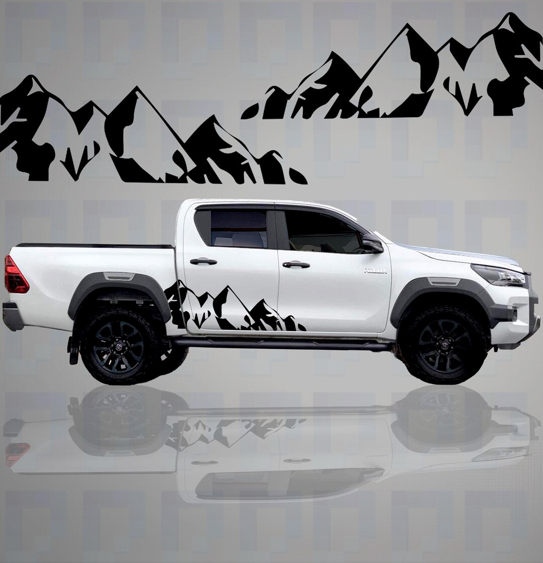 Toyota Hilux Mountain Graphics Kit (2015–2023) – Vinyl Decals by Pixel ...