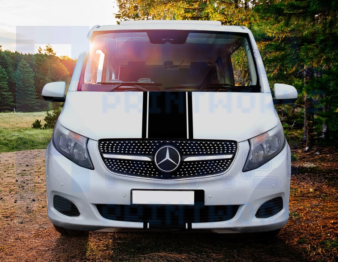 Pixel Printworks | Vinyl Bonnet Stripe Decal | Suitable for Mercedes ...