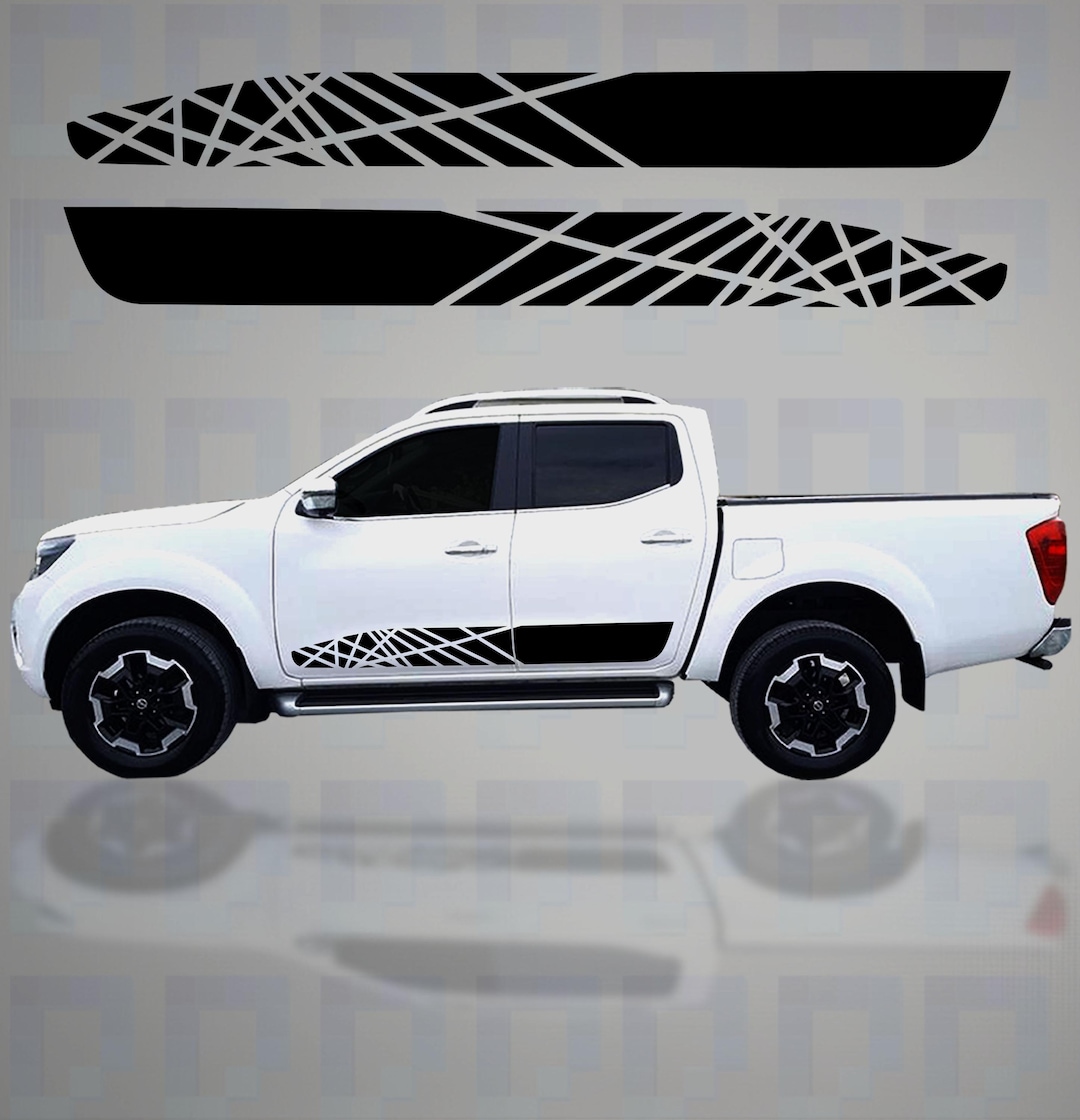 Lines Vinyl Side Stripe Decals for Nissan Navara Third Generation (D23 ...